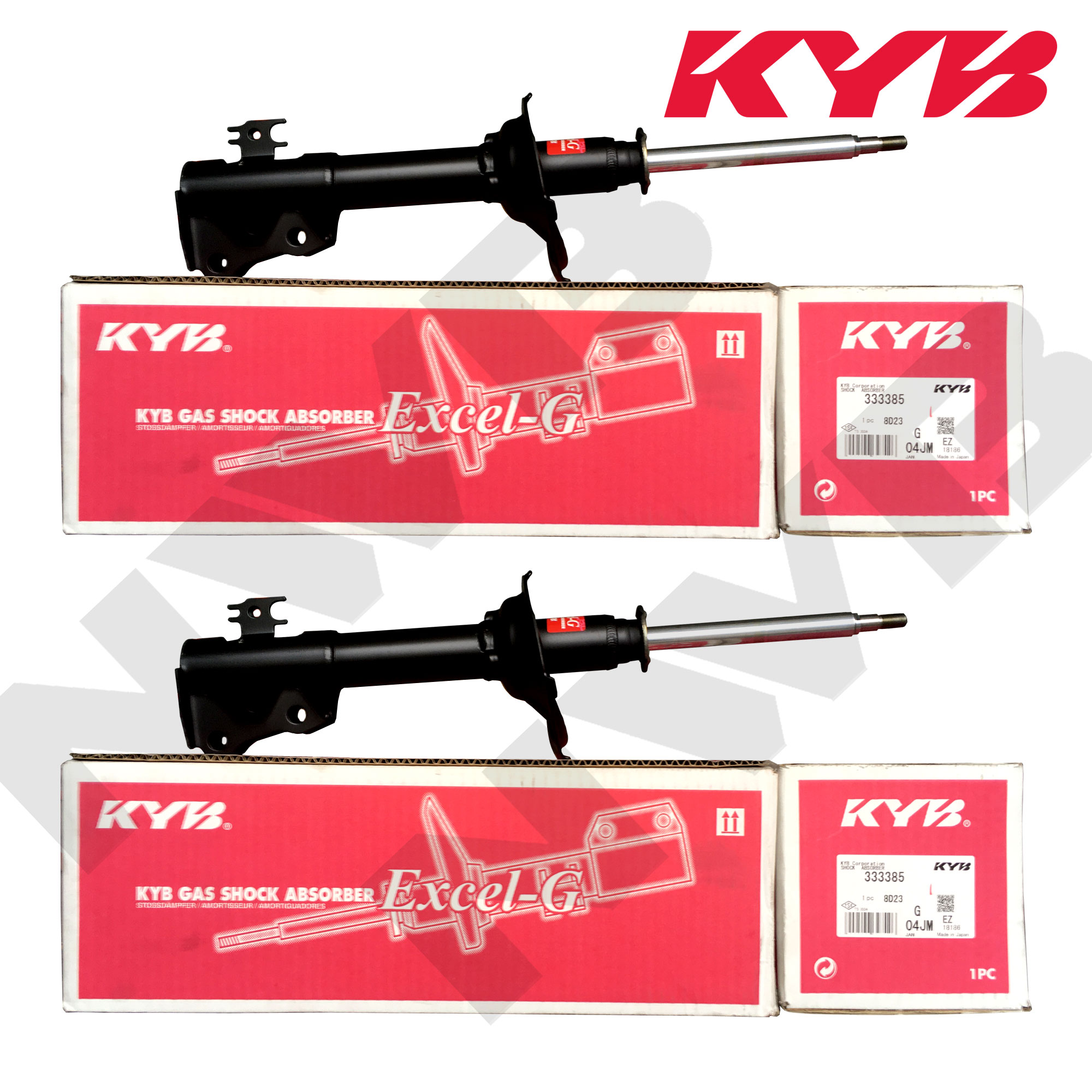 KYB 333385 for Toyota bB, Scion xB 2002-2004 Set of 2 Front Gas Shock ...