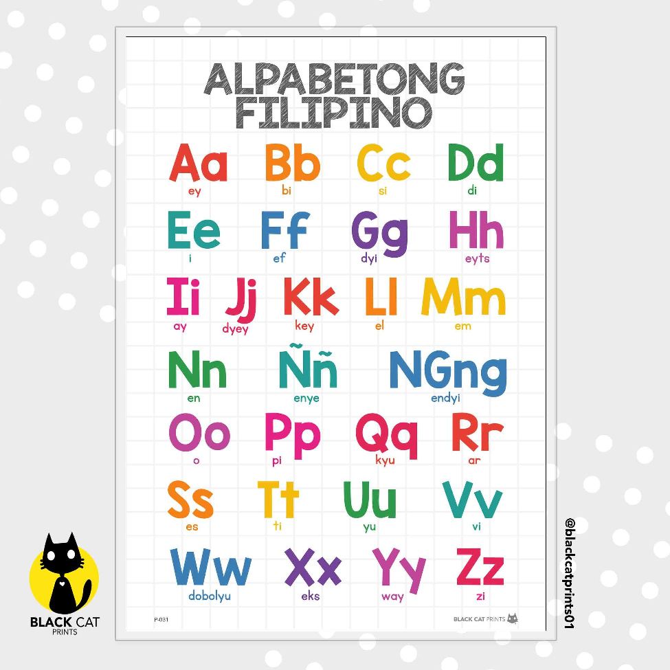 Alpabetong Filipino Chart Alpabetong Filipino — A Filipino Book For