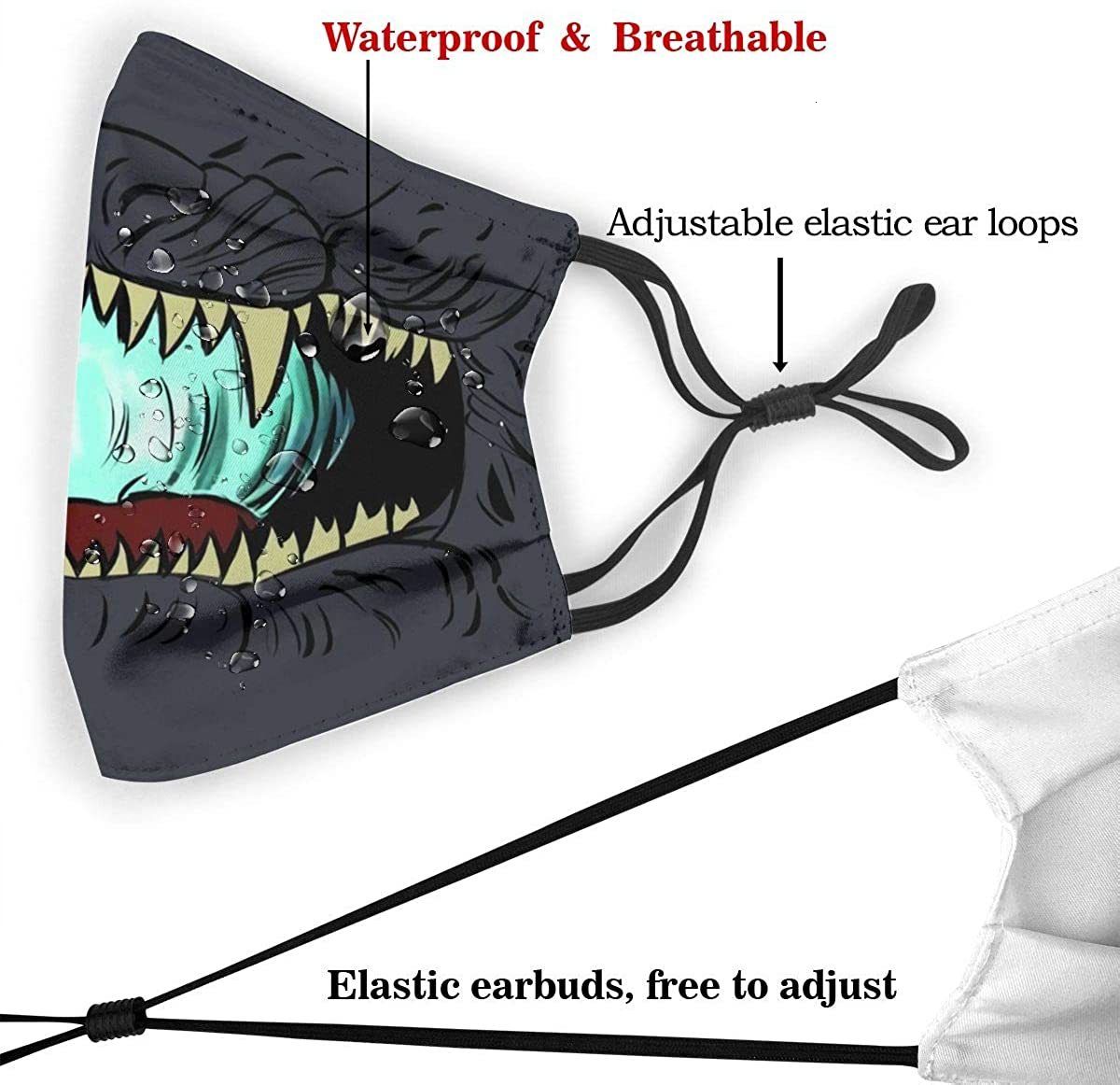 Breathable It's Only Rock And Roll Mask Adult Unisex Guitar Heavy Metal ...