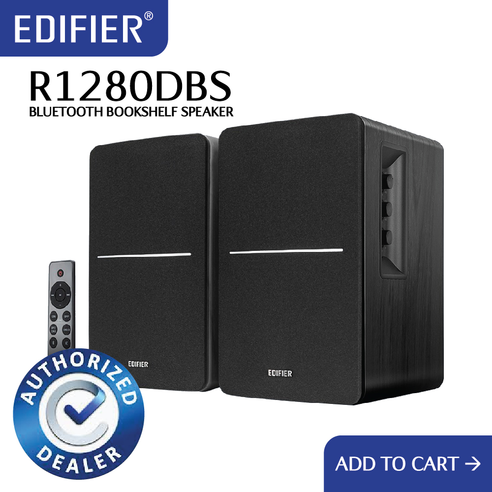 Edifier R1280DBs Active Bluetooth Bookshelf Speakers, Optical, Coaxial ...