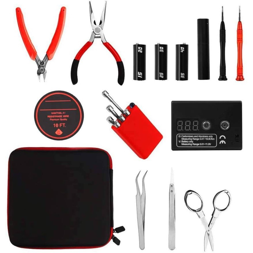 DIY E-Cigarettes Coil Master Tools Kit Set Mini V2 Vapor Vape With Vest ...