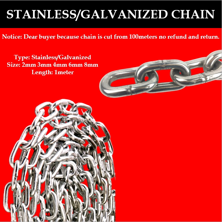 Toyu Kadina 304 Stainless & Galvanized 1meter 3.3 feet 2mm 3mm 4mm 6mm ...