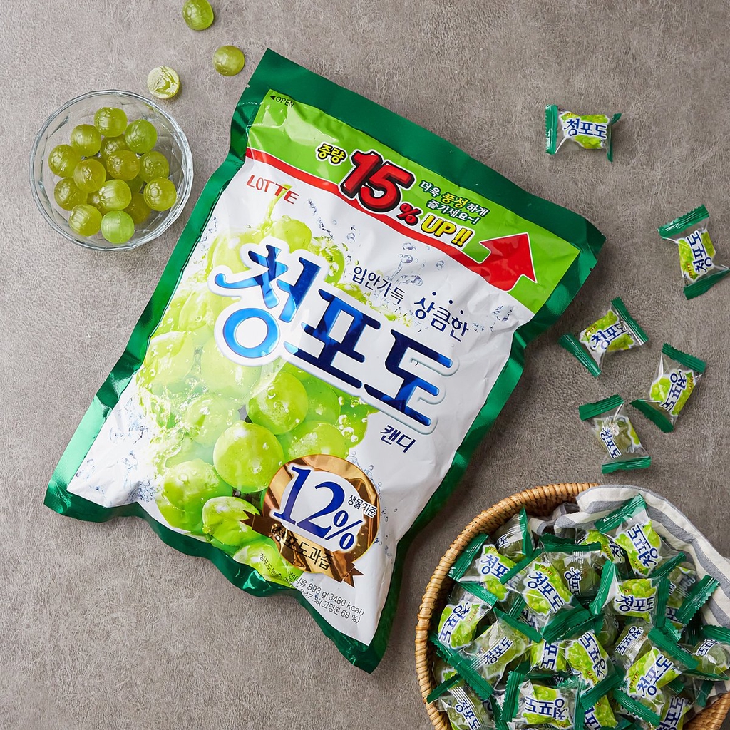 Lotte Green Grape Candy 153g vegetarian protein snacks | Lazada PH