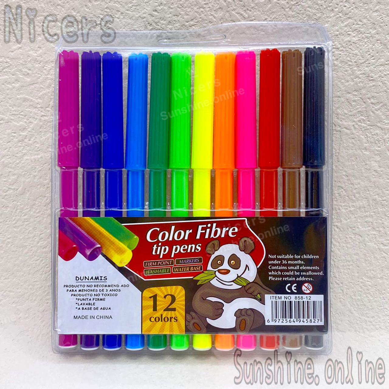 Color Fibre Tip Pen 12 colors #858-12 | Lazada PH