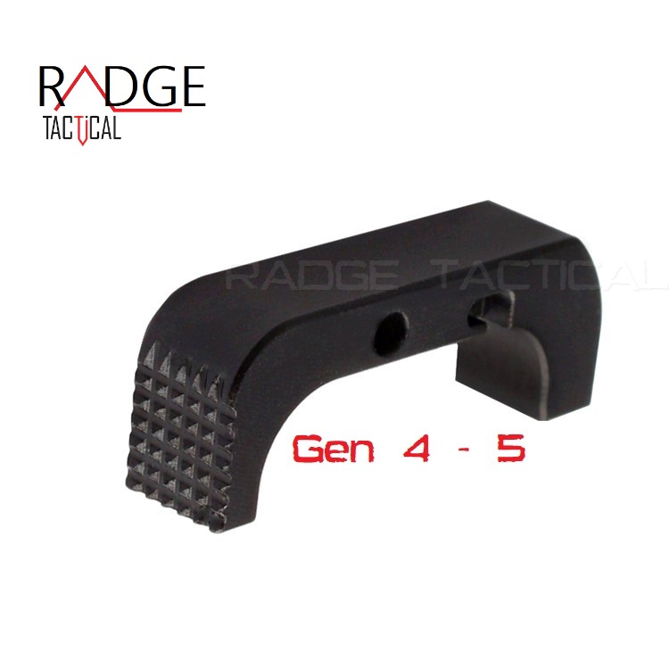 CUSTOM STIPPLED Aluminum Extended Mag Release For G-LOCK Gen 1 - 5 ...
