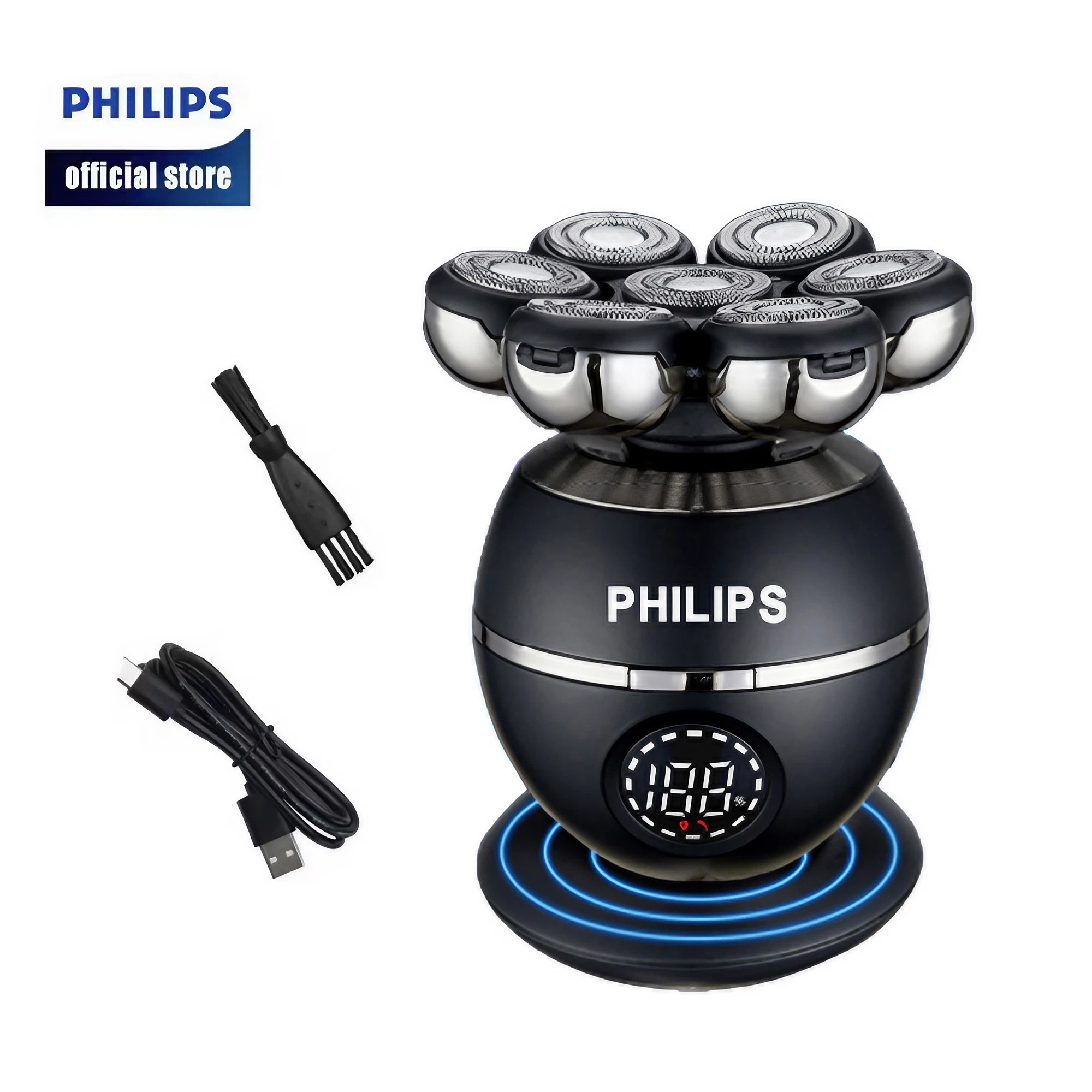 Philips 7d Blade Beauty Kit Electric Shaver Rechargeable Rotating Bald ...
