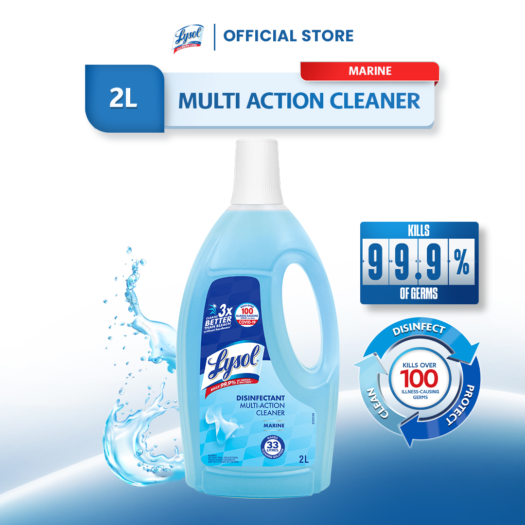 Lysol Multi Action Cleaner Antibacterial Marine Scent 2 L | Lazada PH