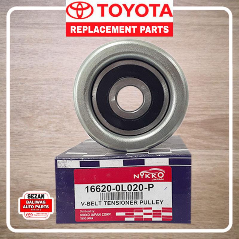 NIKKO JAPAN V-BELT TENSIONER PULLEY FORTUNER INNOVA HILUX 16620-0L020-P ...