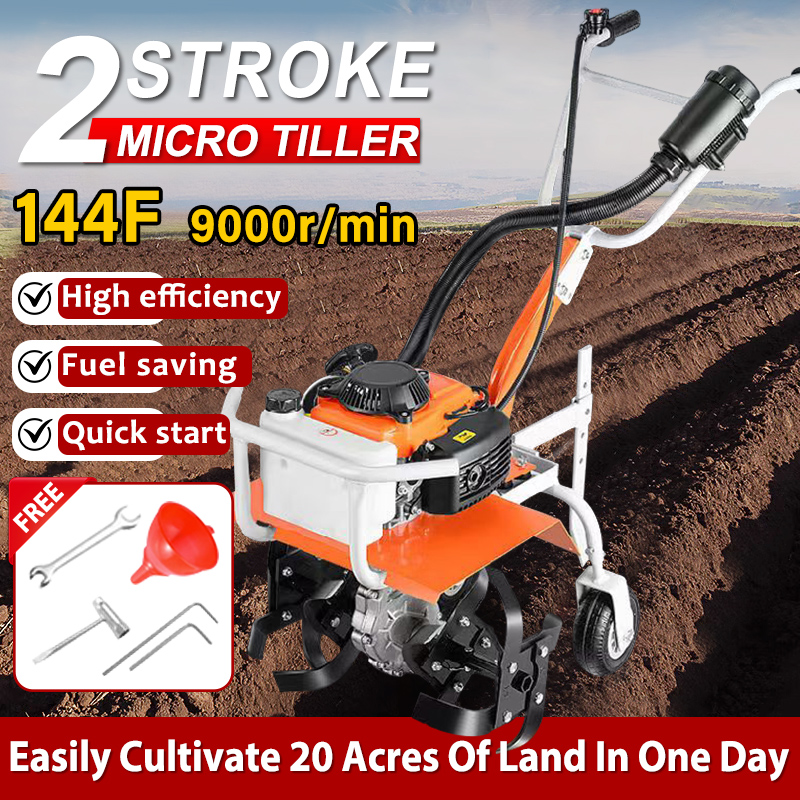 Outdoor Multi-Function Gasoline Small Rotary Cultivator, Agricultural ...