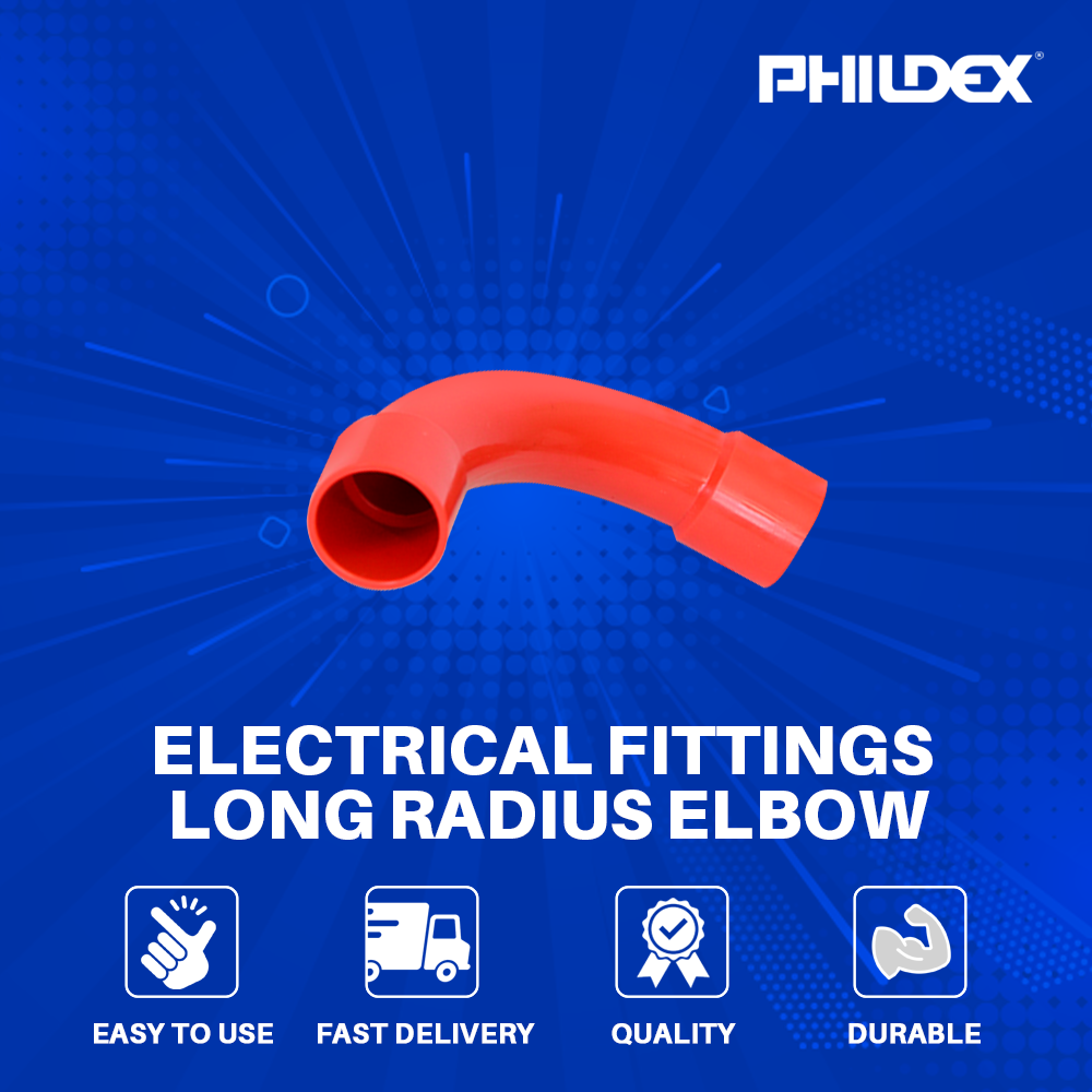 PHILDEX Electrical Fittings Long Radius Elbow | Lazada PH