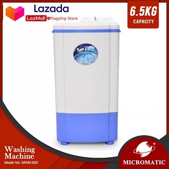 Micromatic Washing Machine MWM-650 Single Tub Washing Machine 6.5 Kg ...