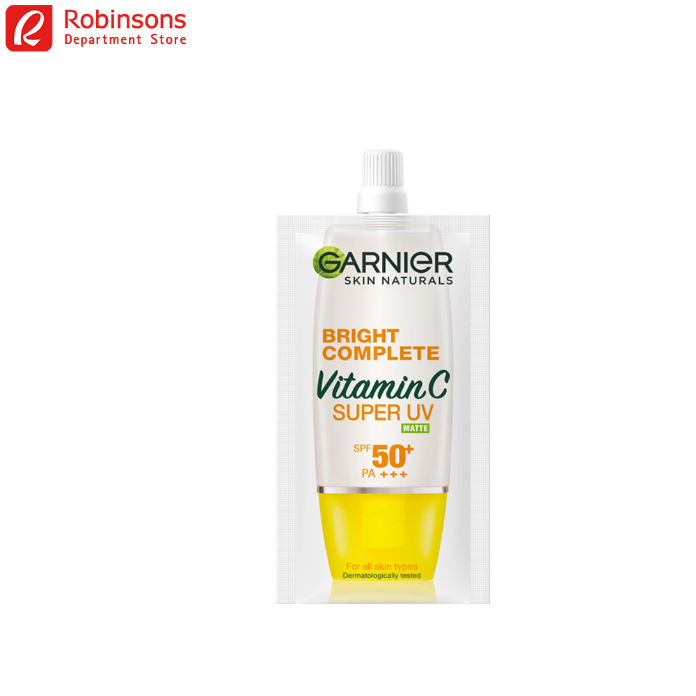 NEW Garnier Bright Complete Super UV Matte Brightening Sunscreen SPF50 ...