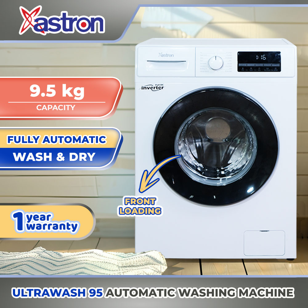Astron ULTRAWASH 95 Automatic Washing Machine (Wash and Dry) (9.5kg ...