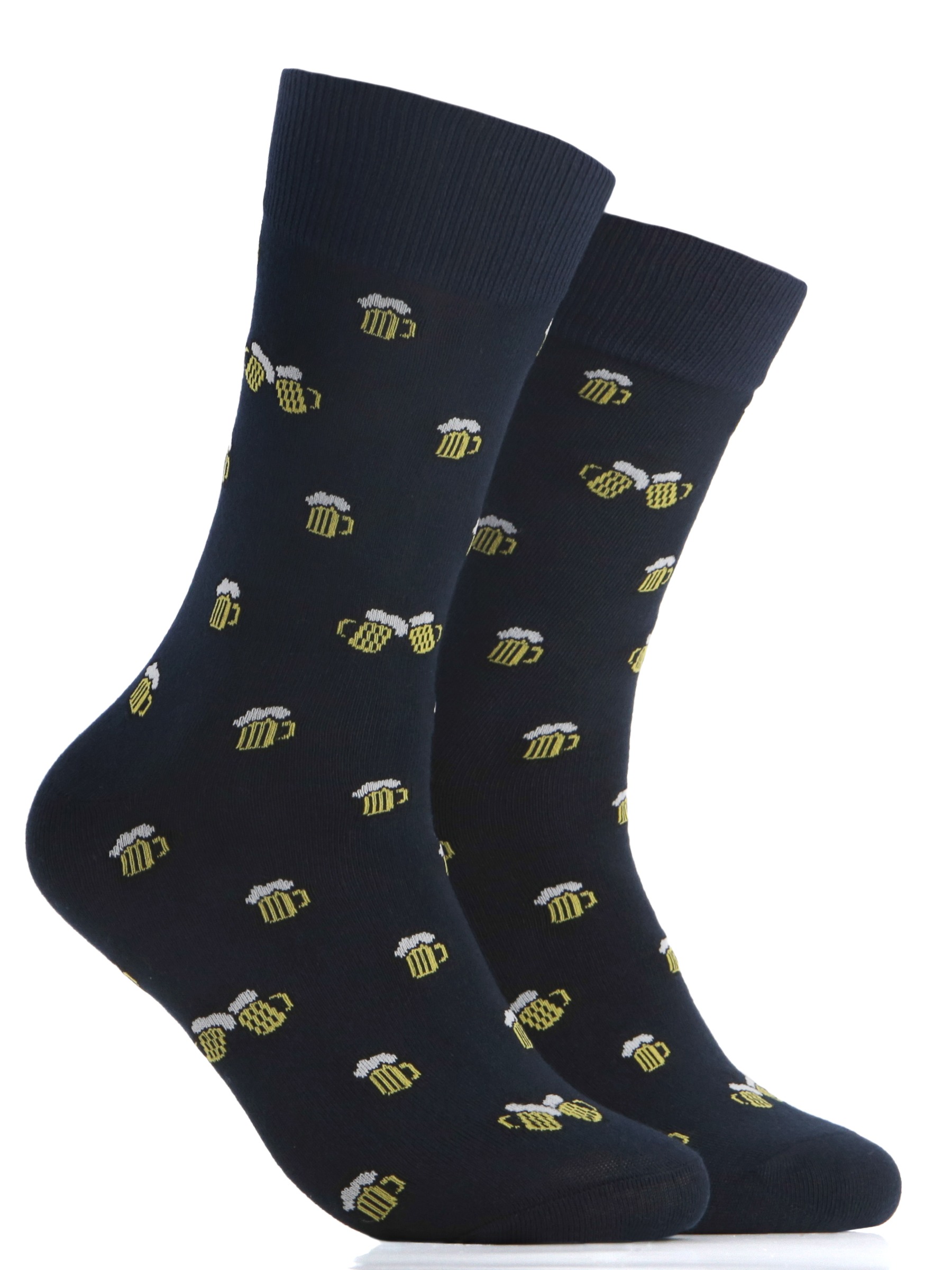 Iconic Socks Beer Pattern Crew length Formal Socks | Lazada PH