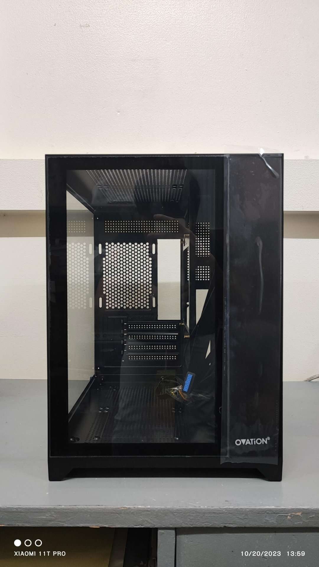 OVATION DESKTOP CASE ONLY HYPER CLEAR /ULTRA CLEAR mATX (NO PSU AND NO ...