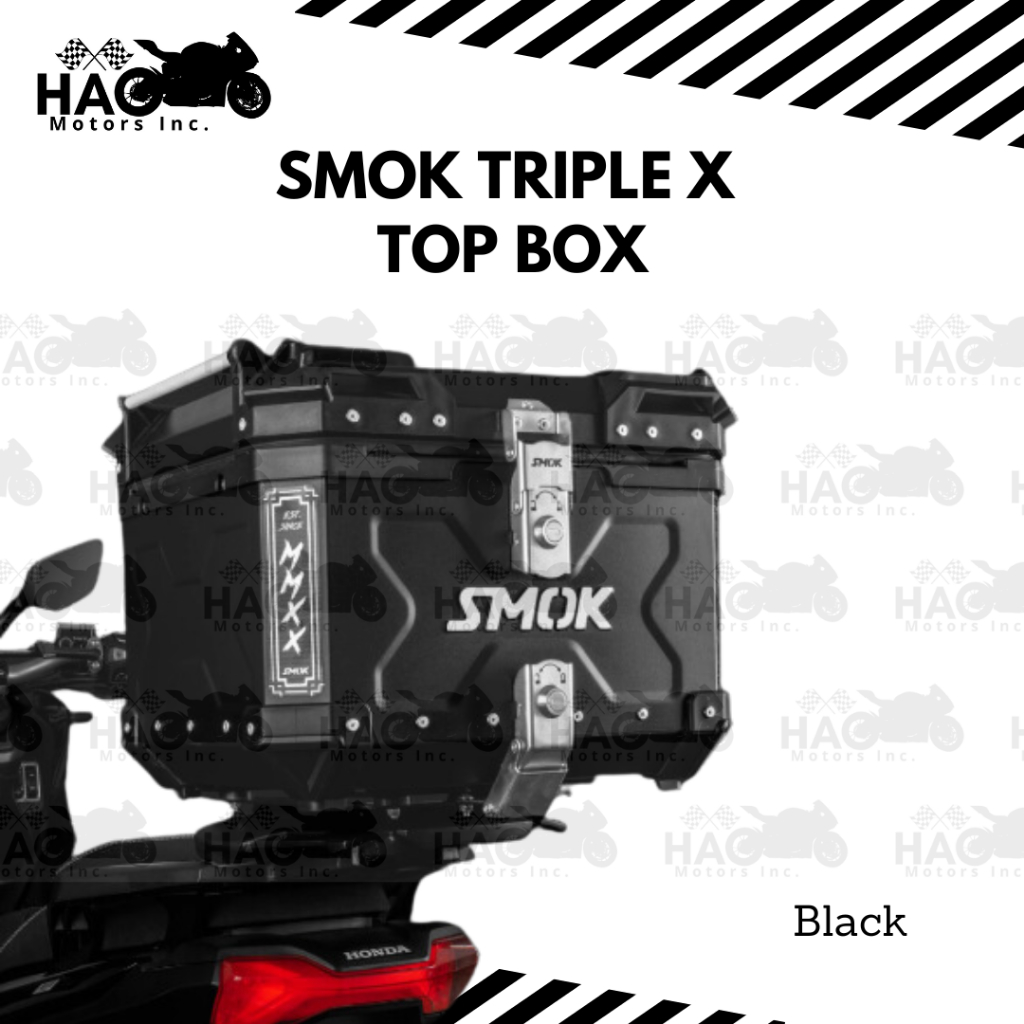 45L TOP BOX POSEIDON/ ZEUS/ CARBON LODI/ POIZON/ WITH BASE PLATE Motor ...