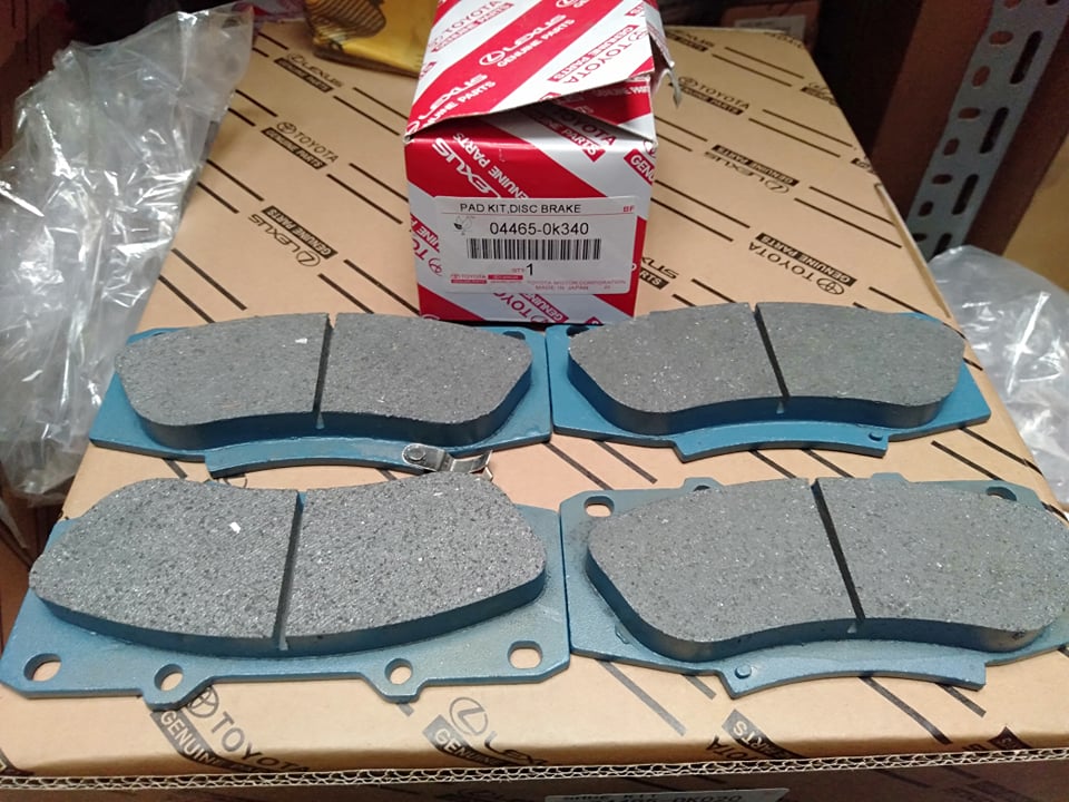 BRAKE PAD FRONT AXLE (04465-0K340) FOR TOYOTA FORTUNER 2012-2015 ...