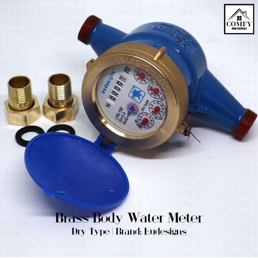 HEAVY DUTY Brass Body/Brass Plated/PVC Water Meter Household Sub Meter ...