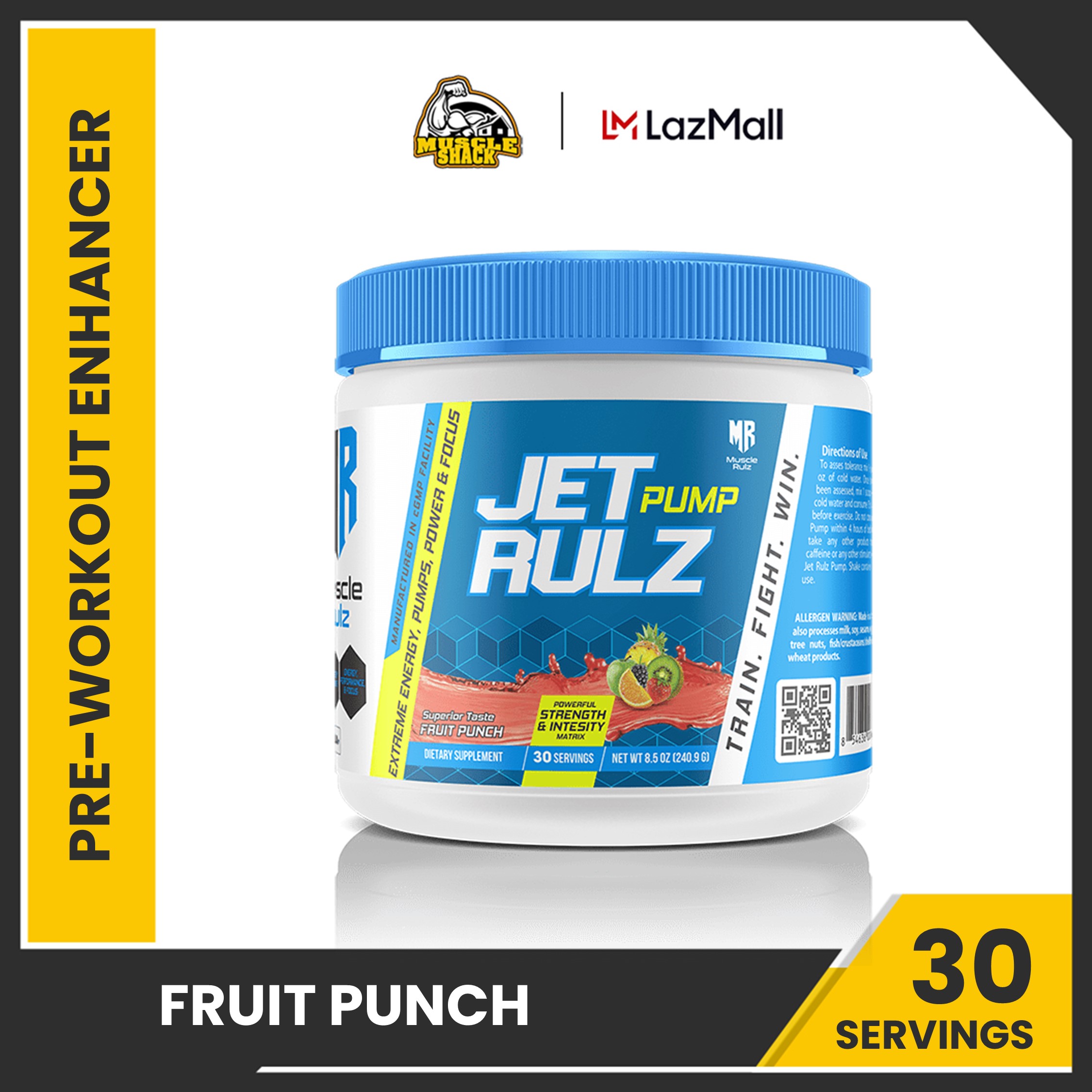 Muscle Rulz Jet Rulz Pump Pre Workout - 30 Servings | Lazada PH