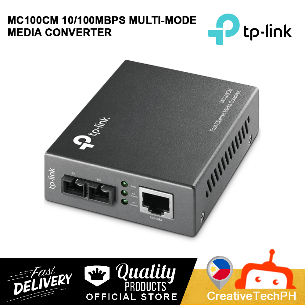 TP-Link MC100CM 10/100Mbps Multi-Mode Media Converter | TP LINK ...