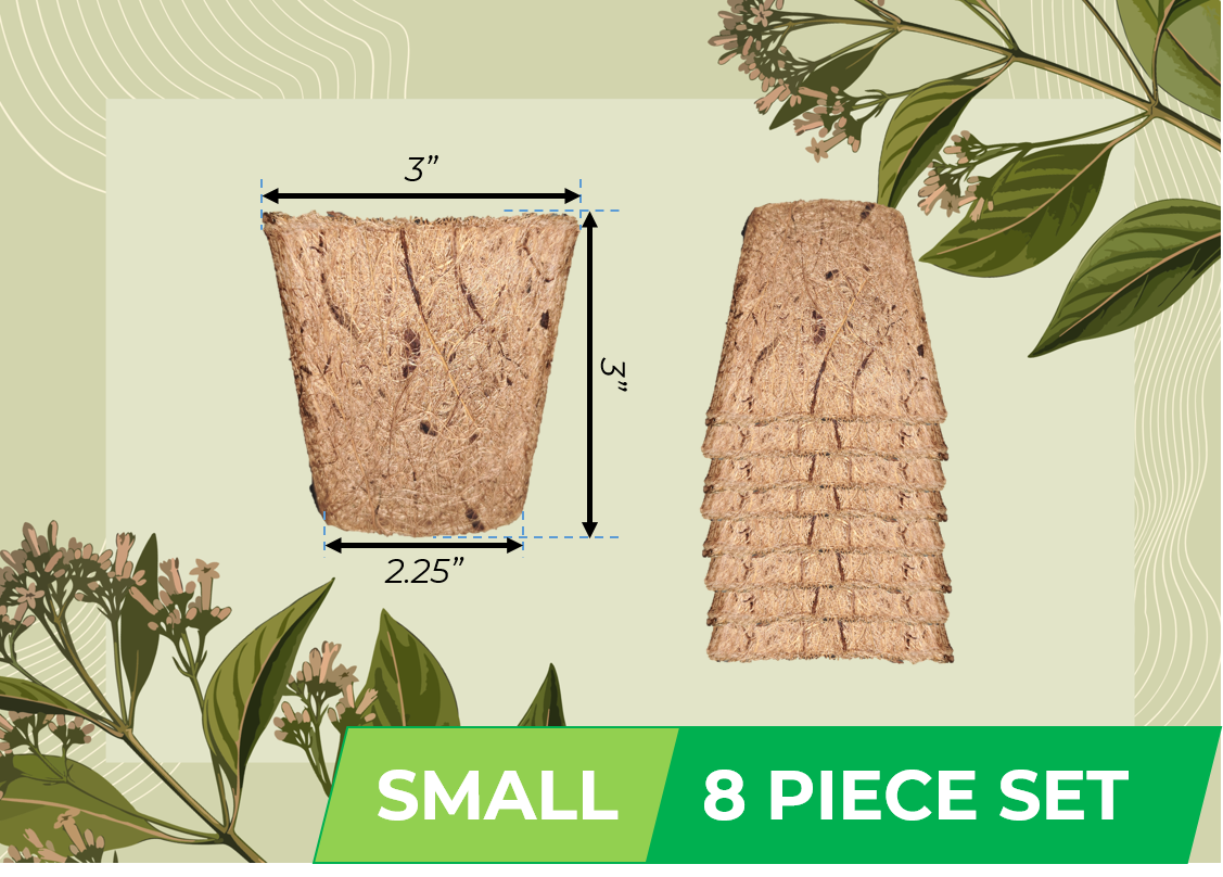 Maharlika Farms 8pcs COCOPOT (SMALL SQUARE) / COCO pot / brick / fiber ...