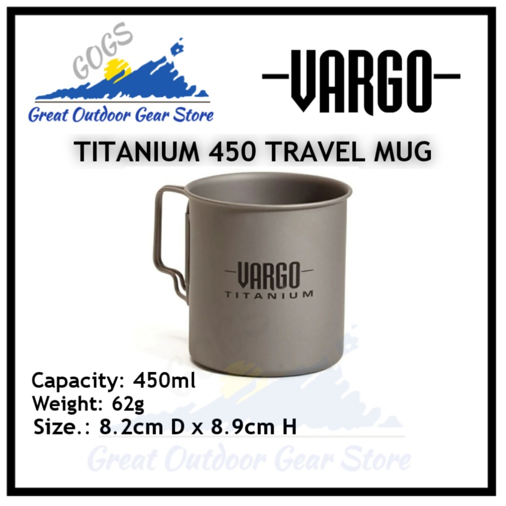 VARGO Titanium Travel Mug | Lightweight Ultralight Outdoor Backpacking ...