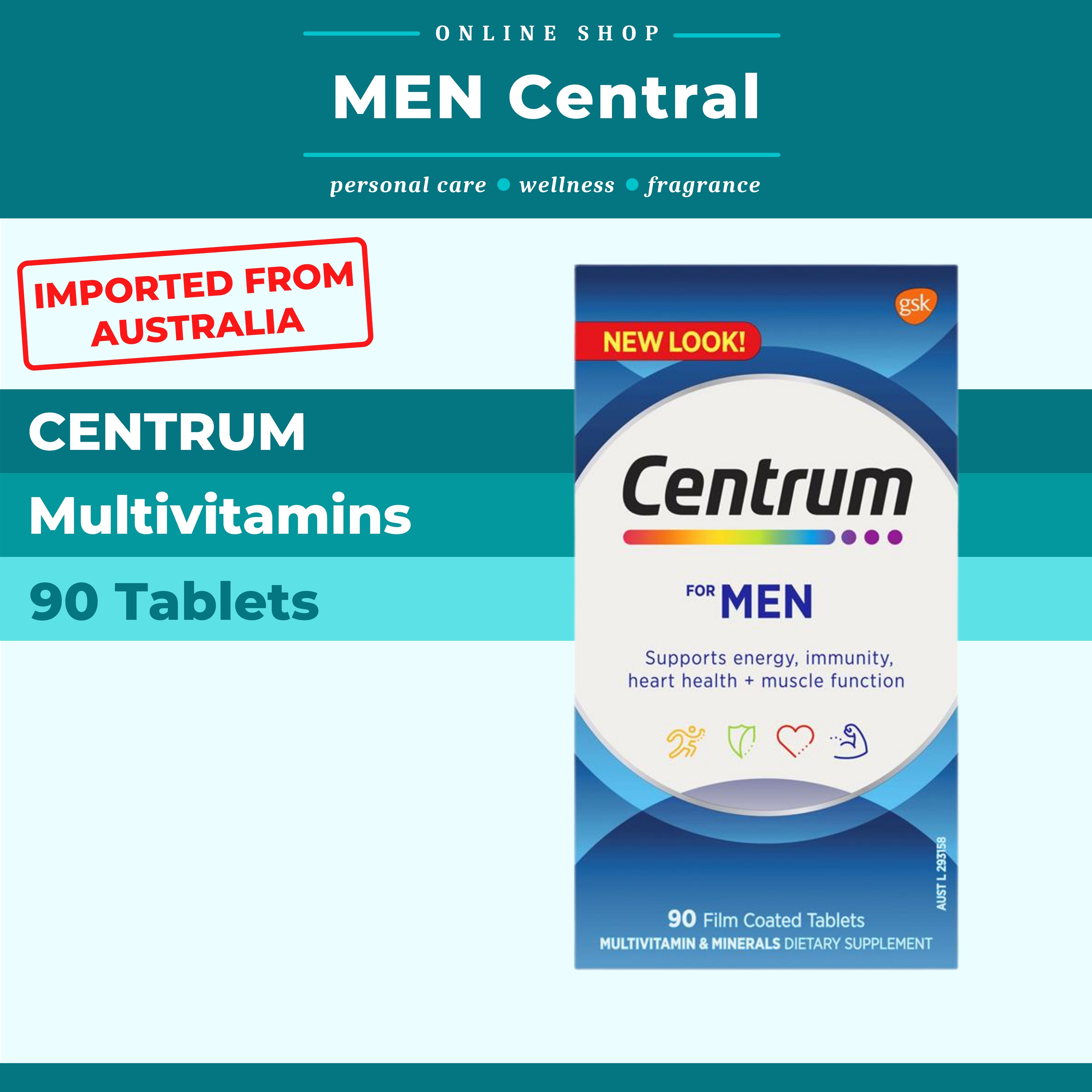Centrum for Men Multivitamin and Minerals (90s) | Lazada PH