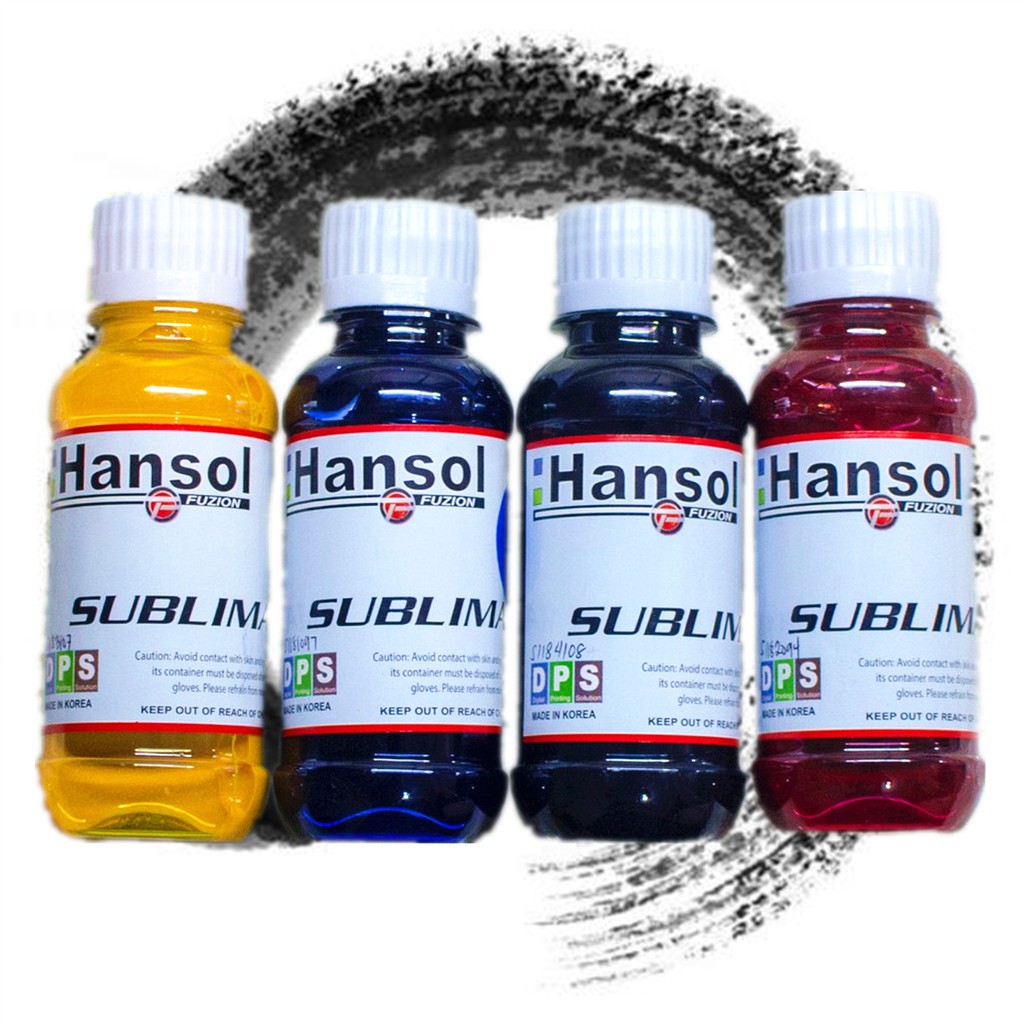 epson printer 3 in 1 Hansol Sublimation Ink Vibrant 100ml 6 Colors ...