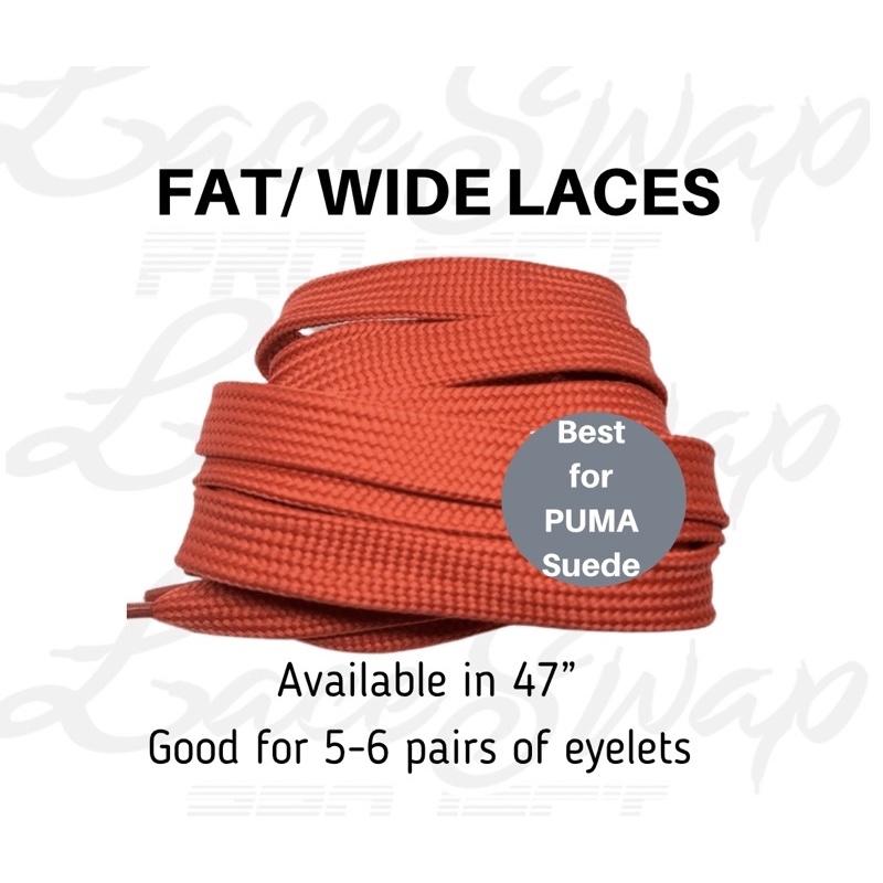 Red FAT Shoelaces for PUMA Suede | Lazada PH
