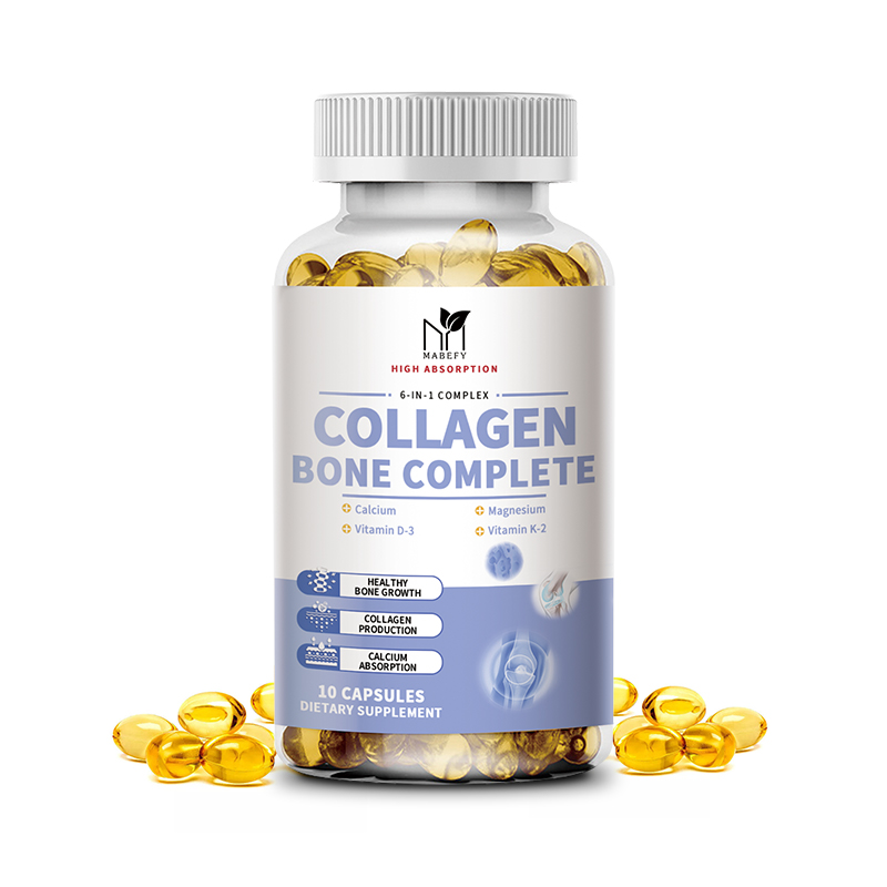 Collagen Bone Complete Capsules Advanced Bone Matrix Formula with Plant ...