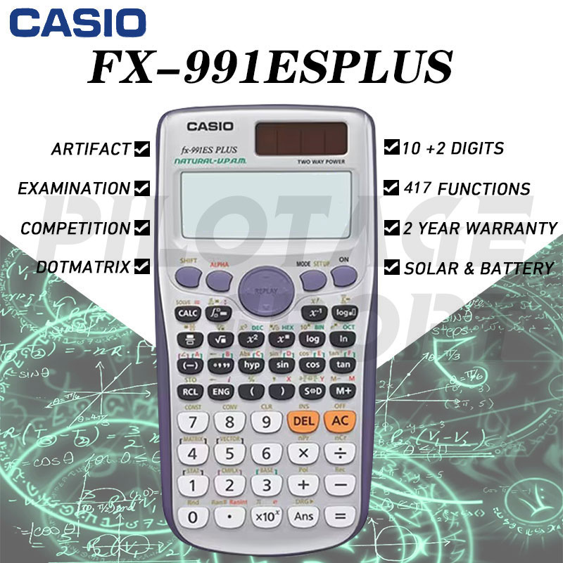 Casio Scientific Calculator FX-991EX/FX-99ES PLUS/FX-991ESPLUS/FX-82MS Calculators New 2-Edition ...