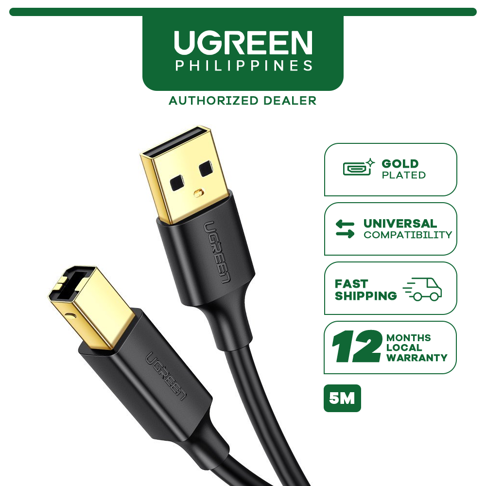 UGREEN USB 2.0 AM to BM Printer Cable - PH | Lazada PH