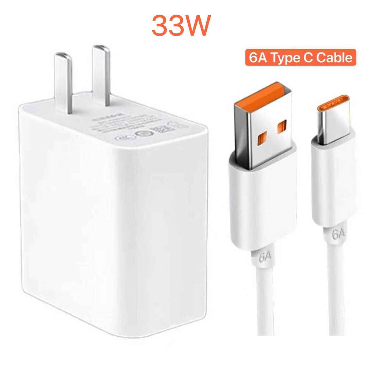 Mi 33W Fast Charging Flash Charger Travel Wall Charger With Type C ...