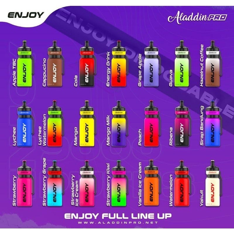 ALLADIN 9000 Puffs Enjoy Pro Disposable Pods | Lazada PH