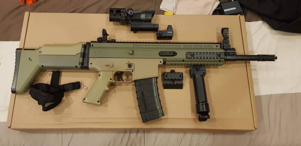 SCAR-L, Toy for boys, SCAR V2 Gel water ball blaster guntoy, automatic ...