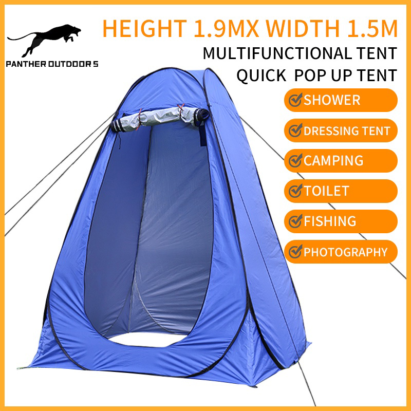 Outdoor Shower Tent Instant Popup Portable Camping Toilet Beach Outdoor ...