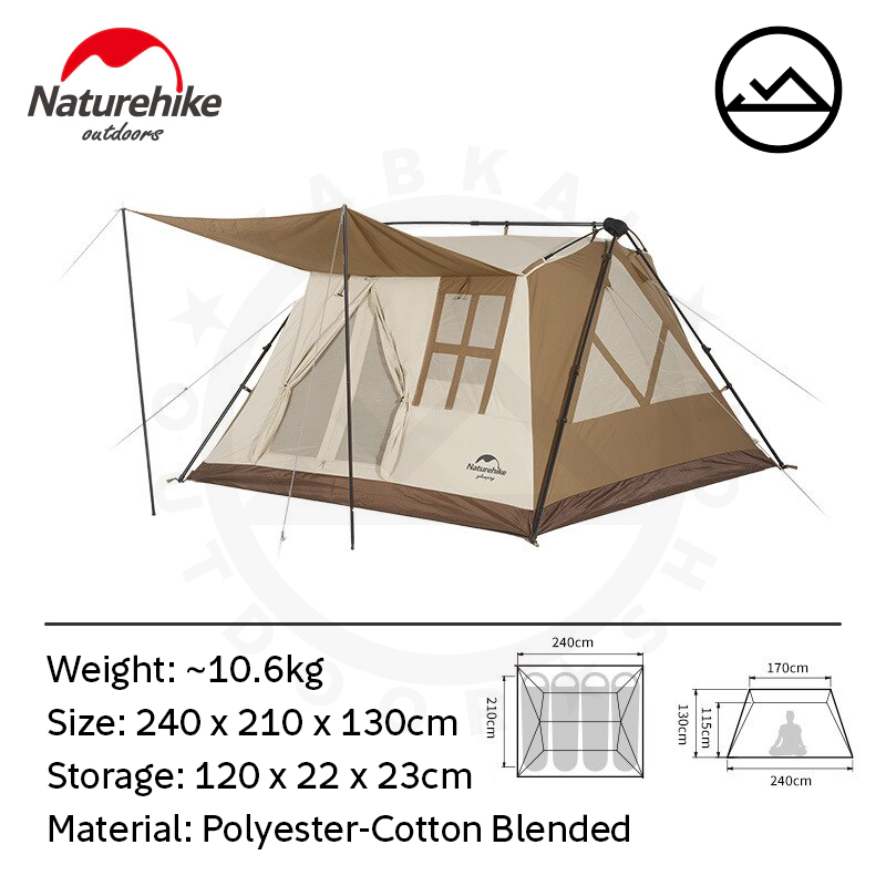 Naturehike A-Type Cotton Quick-Open Tent | Lazada PH