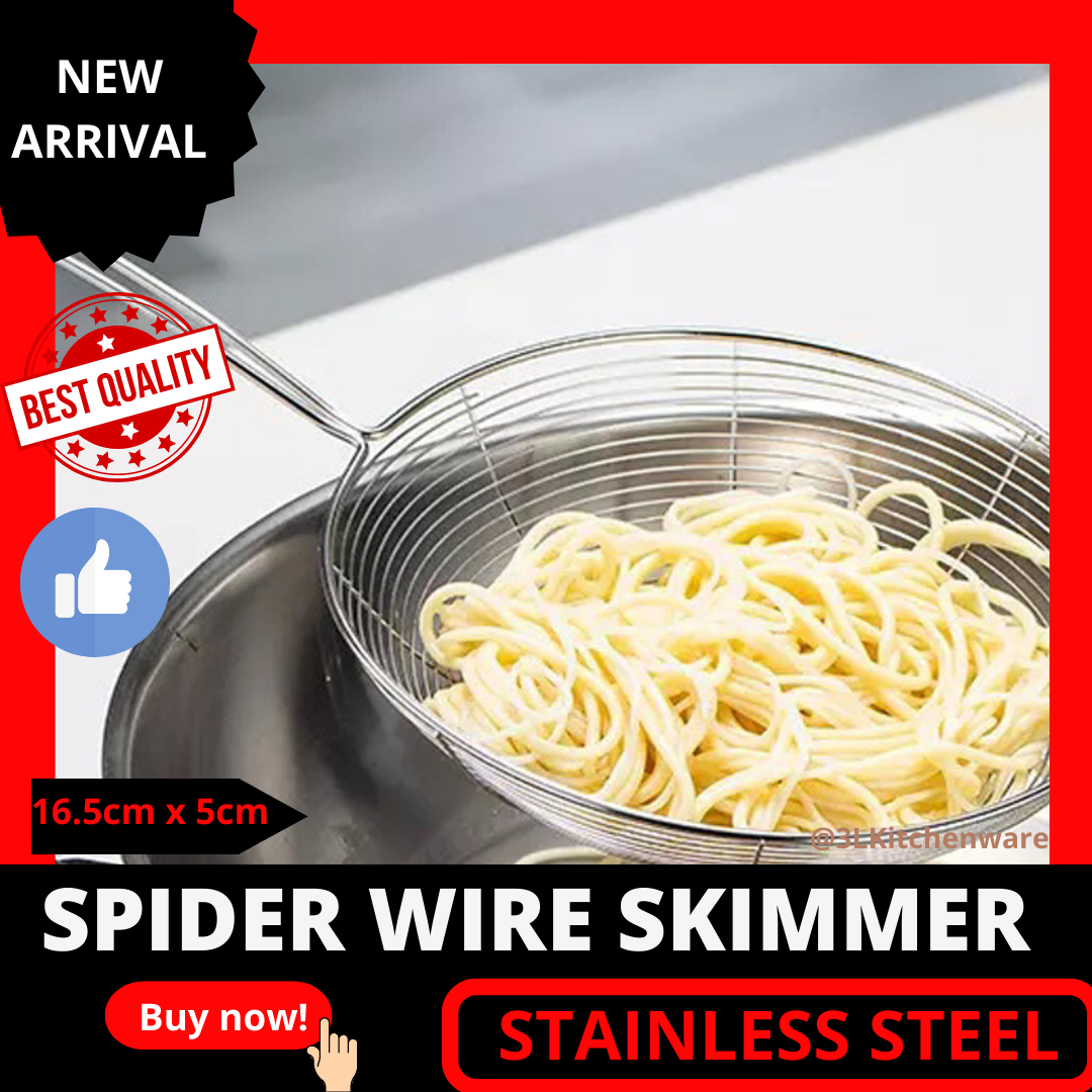 304 Stainless Steel Spider Wire Mesh Strainer Skimmer for Noodle ...