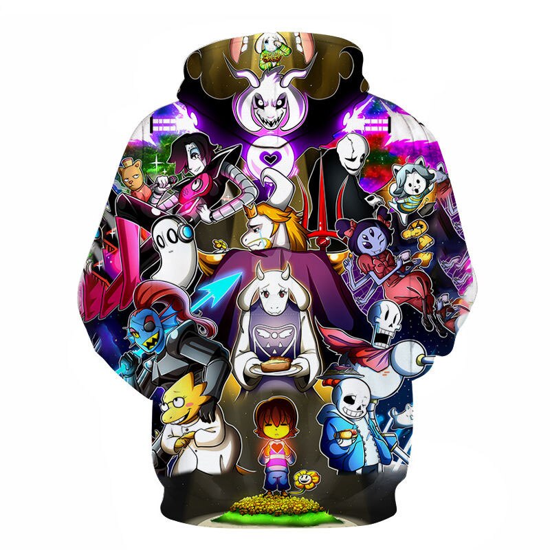 New Streetwear Games Undertale Sans Print Men Pullover Long Sleeve 3D ...
