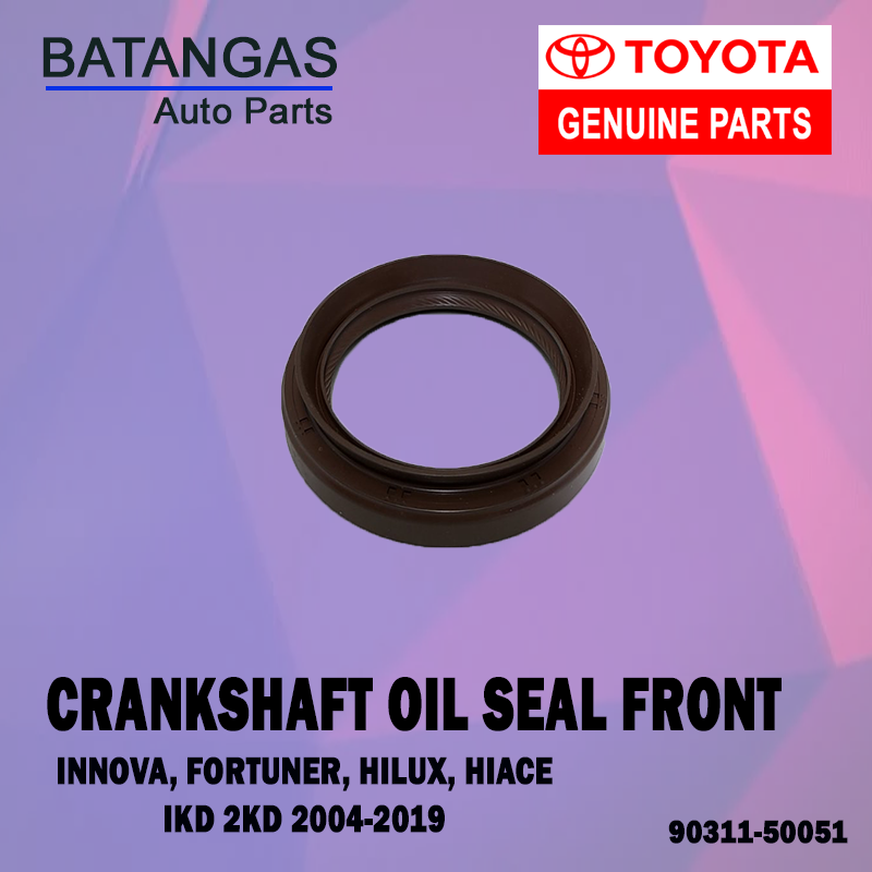 Genuine Crankshaft Oil Seal Front for Innova / Fortuner / Hilux / Hiace 1KD 2KD 2004-2019 90311 ...