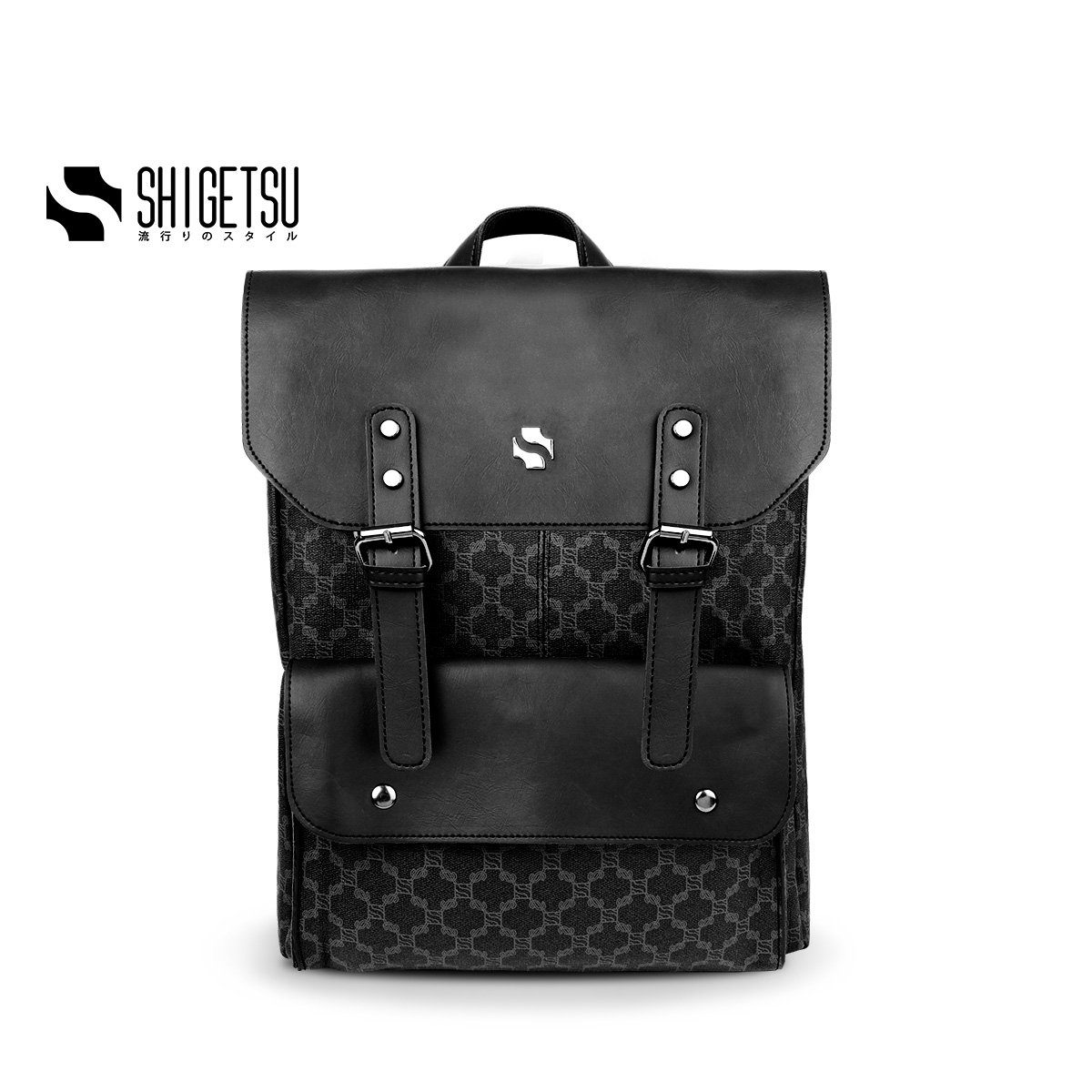Shigetsu HOKKAIDO Leather Backpack for School 14 INCHES men office ...
