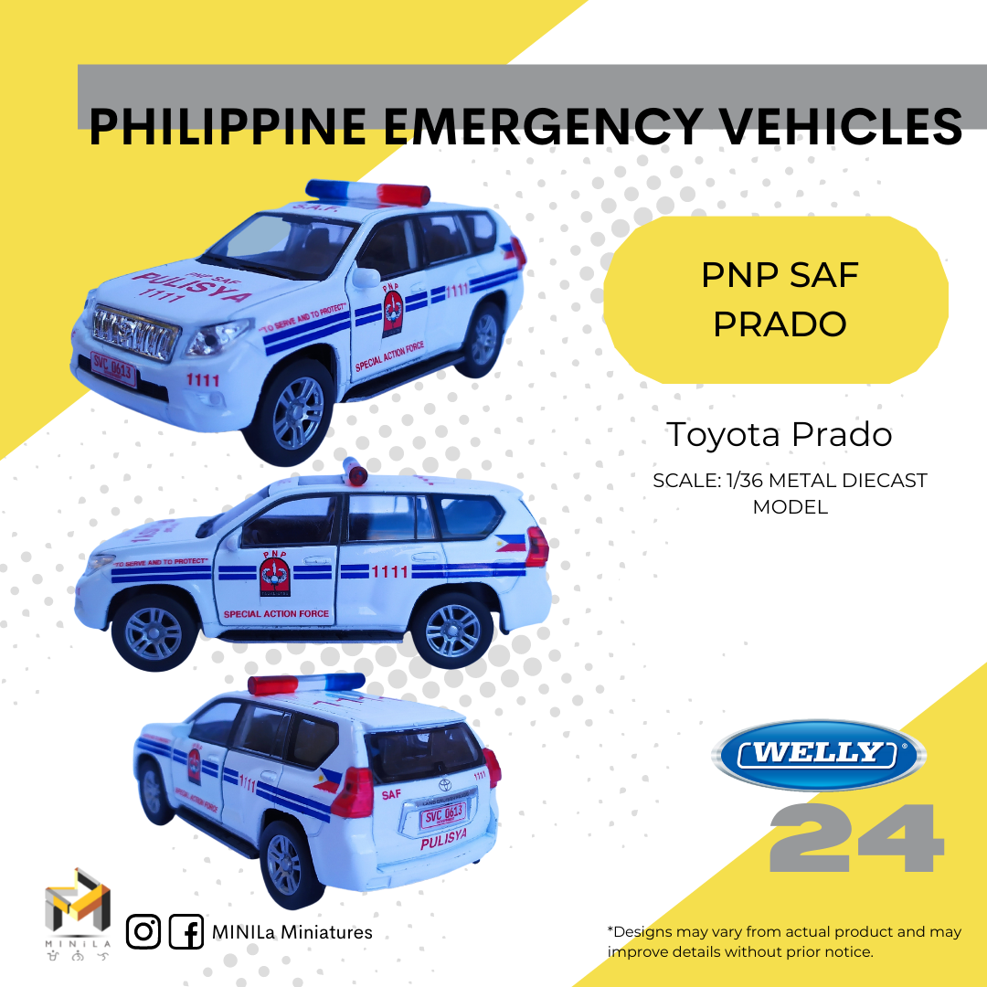 24 [Minila Miniatures] 1/36 scale Toyota Prado - Philippine National ...