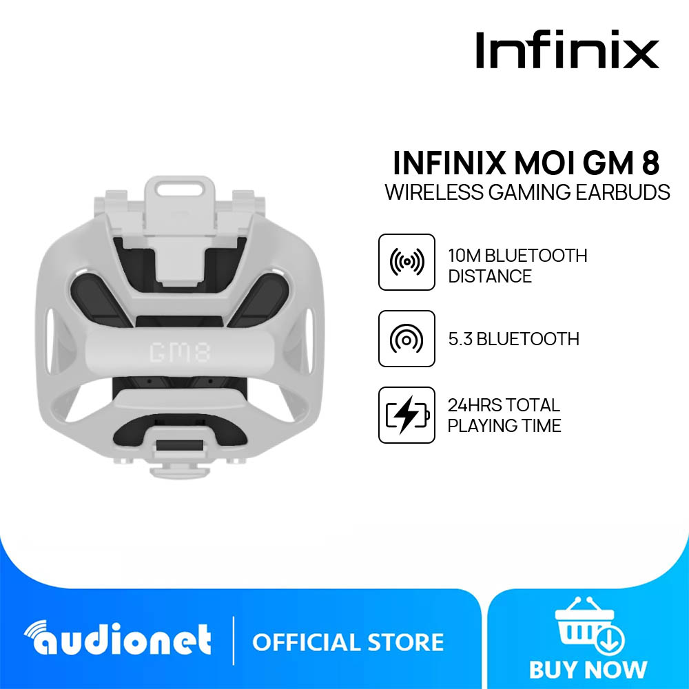 Infinix Moi GM 8 Wireless Gaming Earbuds | Bluetooth 5.3 | 10m ...