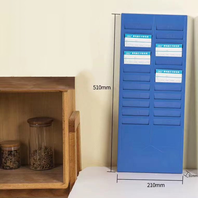 【High Quality】Time Card Rack Wall Mount Holder 24 Pocket Slot for ...