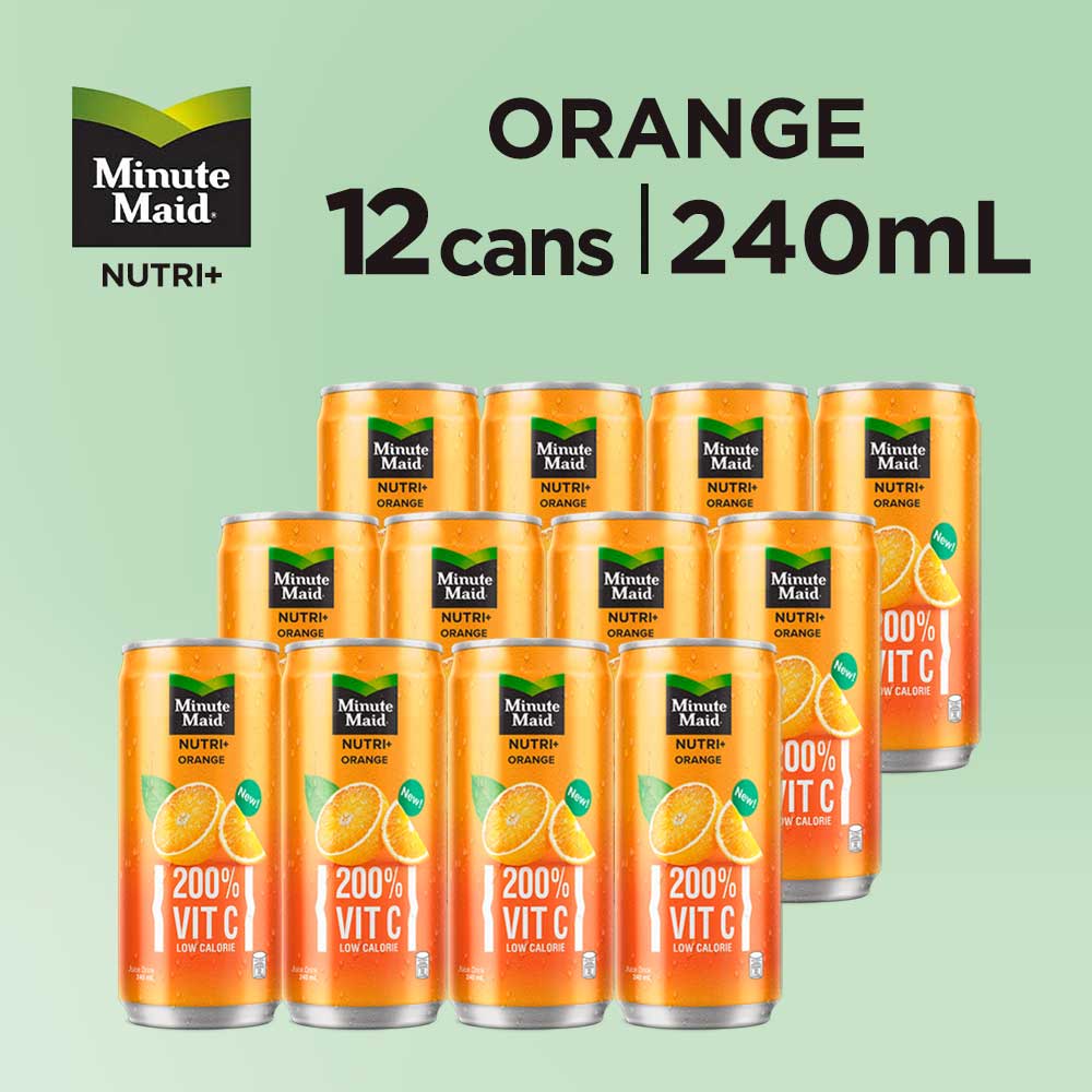 Minute Maid Nutri+ Orange 240mL - Pack of 12s | Lazada PH