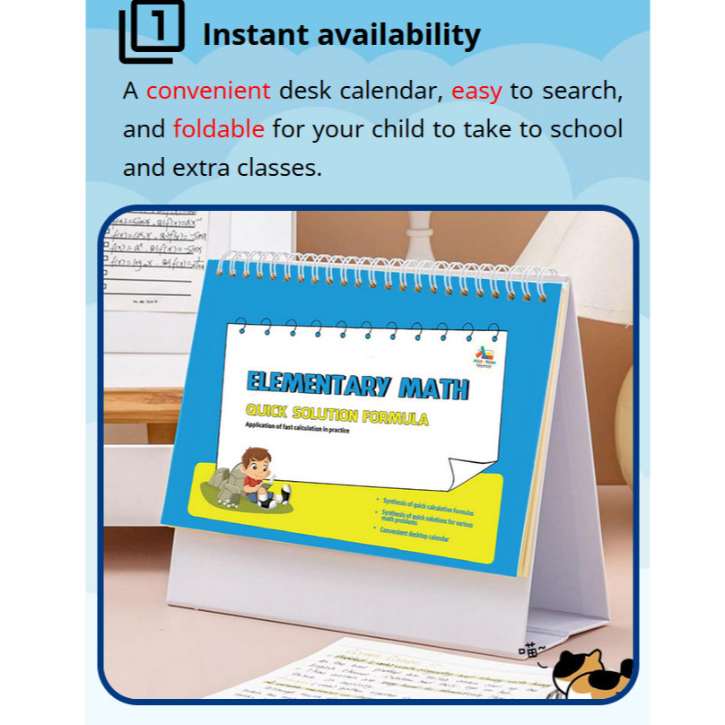 MATH AND SCIENCE FORMULA CALENDAR ELEMENTARY SCHOOL Quick Math Formula ...