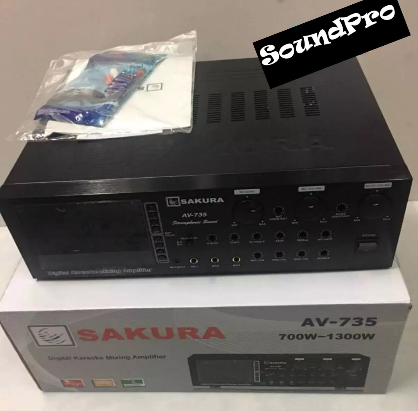 Sakura AV-735 Stereo Mixing Amplifier (Original) | Lazada PH