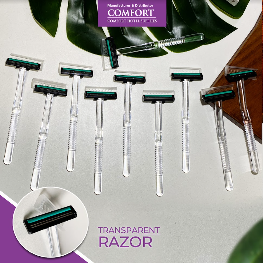 Comfort Hotel Supplies - Transparent Razor (100pcs) | Lazada PH