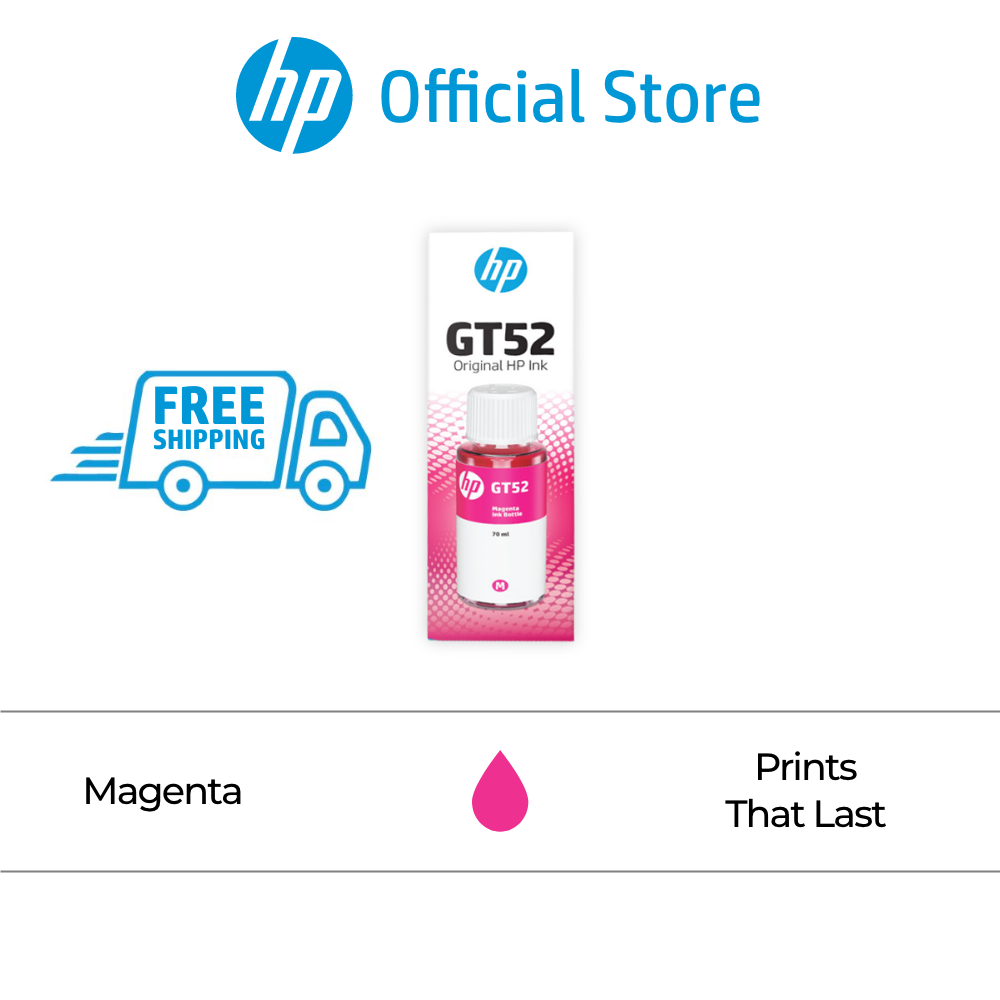 HP GT53 / GT52 Original Ink Bottle (Black/Cyan/Magenta/Yellow ...