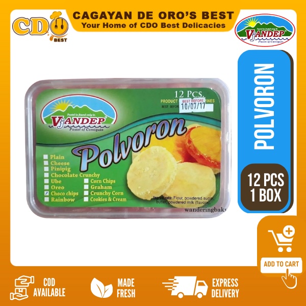 CDO Best | Vjandep Polvoron 12pcs in 1 Box | Camiguin Delicacies ...